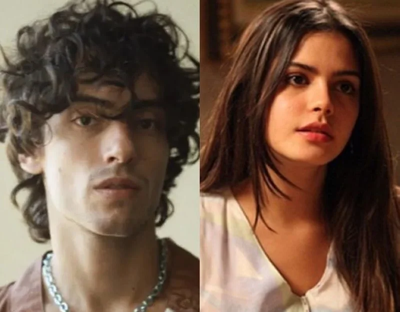 Jaffar Bambirra e Julia Dalavia gravam cenas de "Dias Perfeitos"